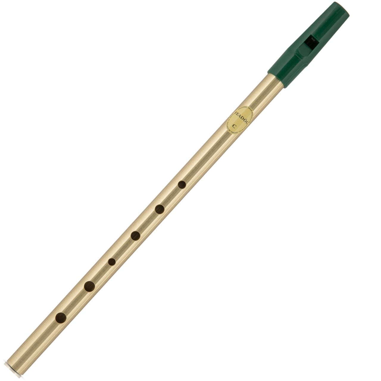 Feadog Brass Whistle Key of "C" Traditional Irish Tin Penny Flute Made ...