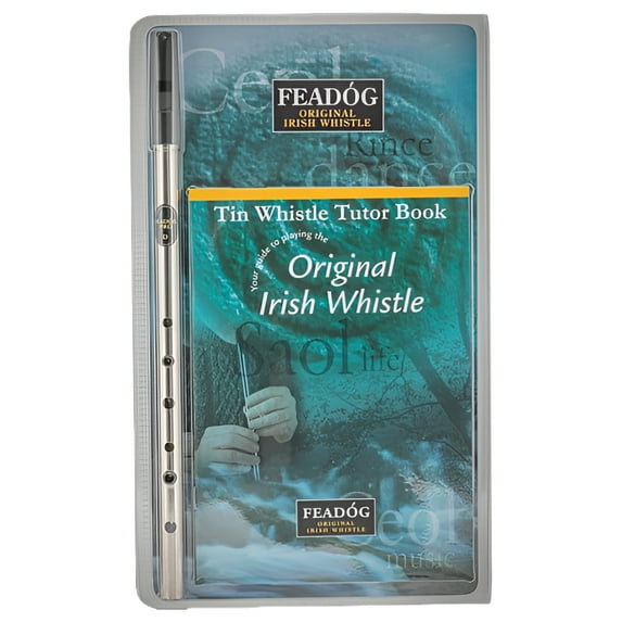 Feadog Irish Traditional Nickel Pro Tin Whistle in the Key of D Penny ...