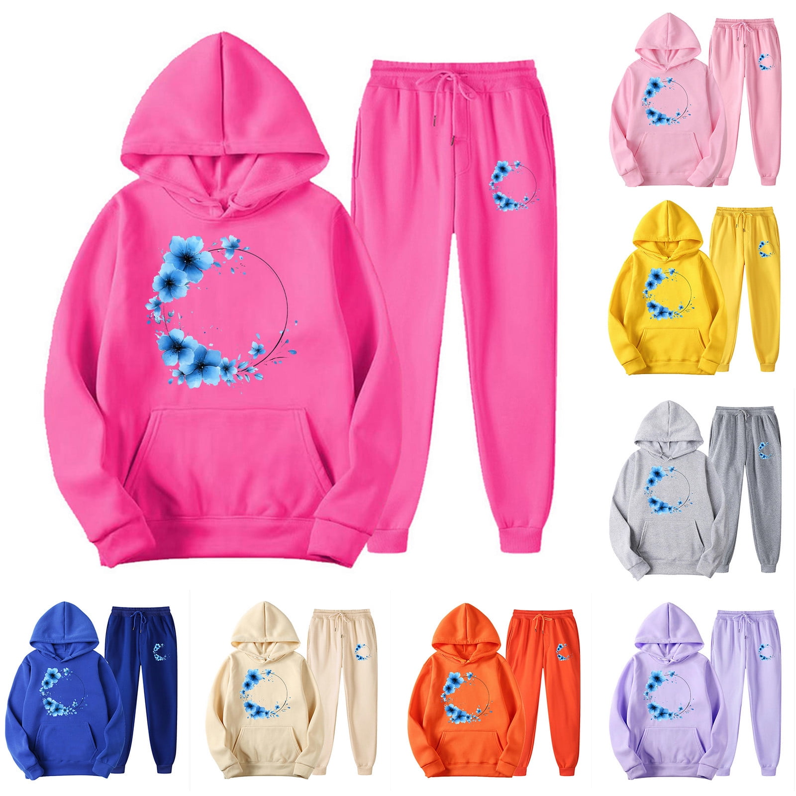 Feancey Daily Deals Clearance Women's Jogger Sets with Pockets ...