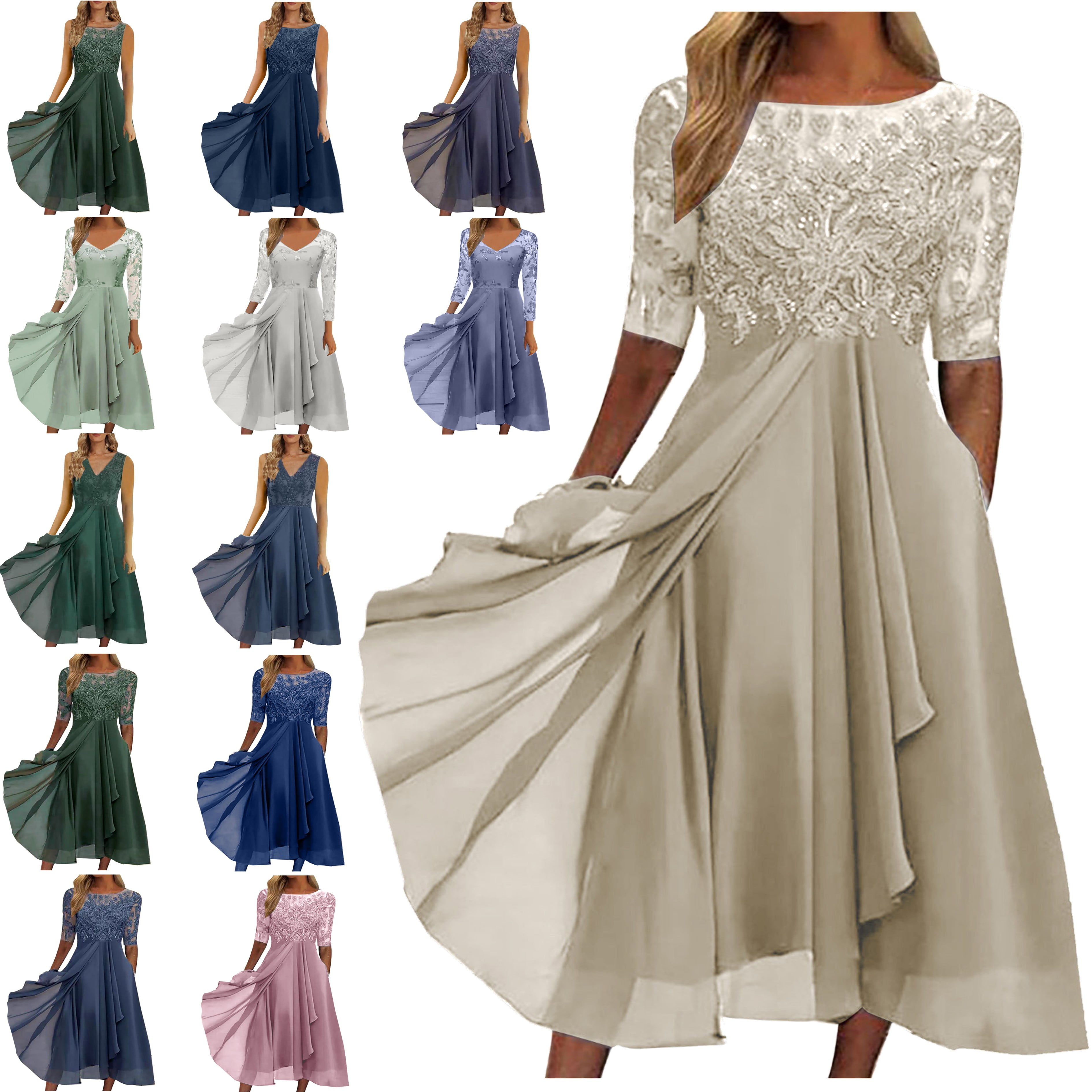 Feancey Flash Sales Today Clearance Women's Mother of The Bride Formal ...