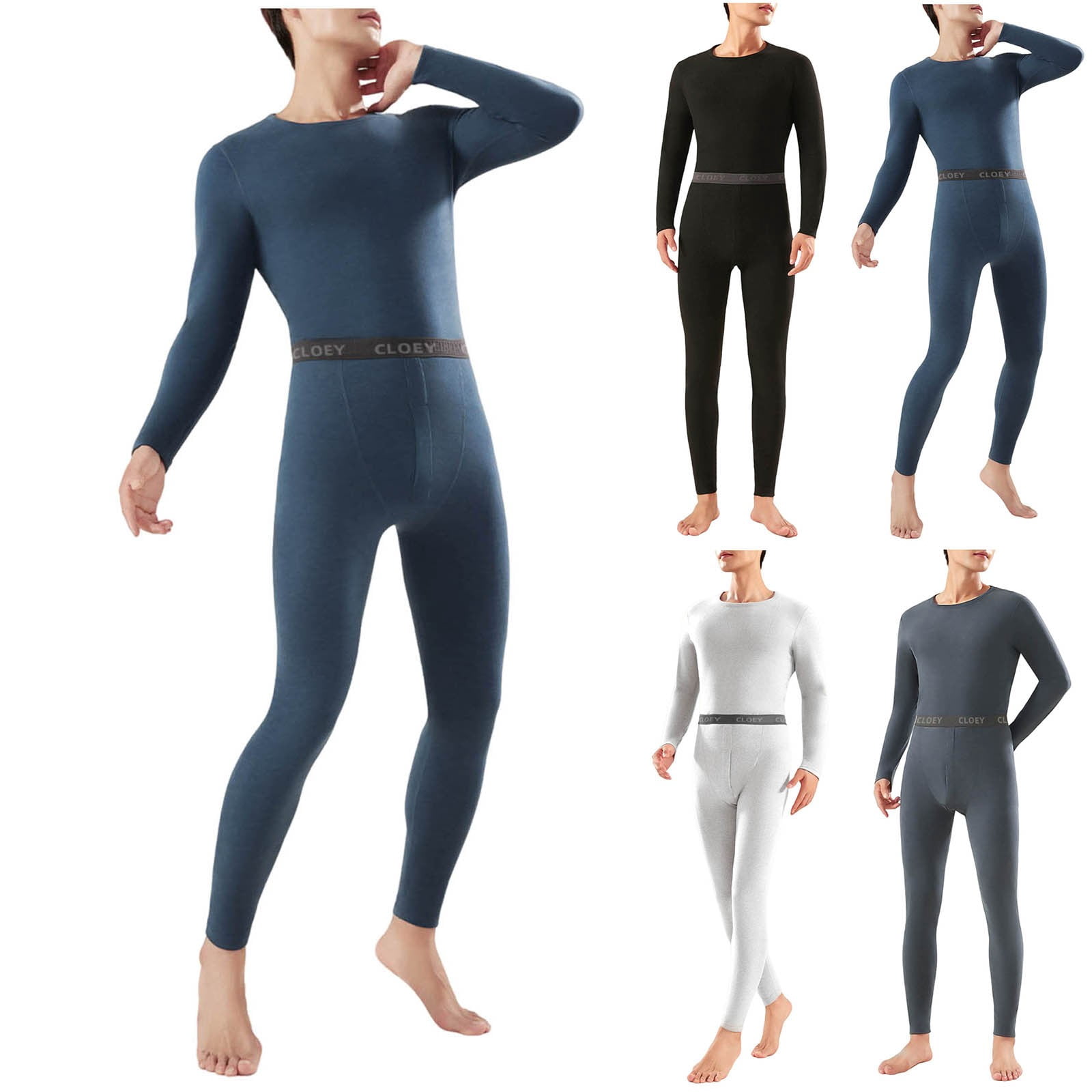 Feancey Long Johns Thermal Underwear for Men Fleece Base Layer Sets ...