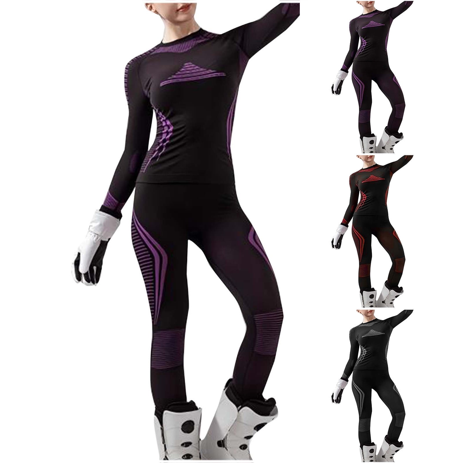Feancey Thermal Underwear Set Womens Ski Base Layers Sets Compression ...
