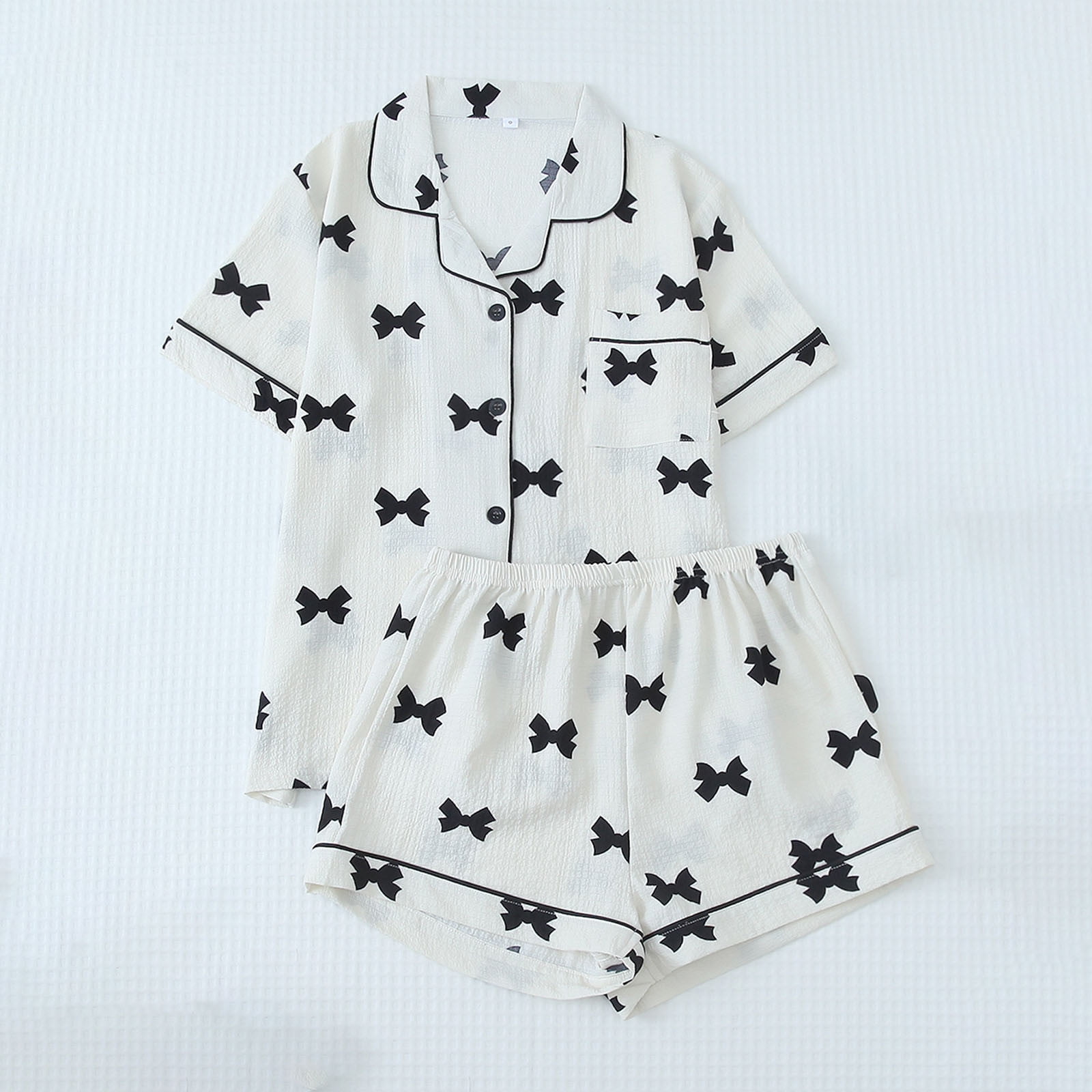 Feancey Women's 2 Piece Pajama Set Matching Pjs Sets Cute Printed ...