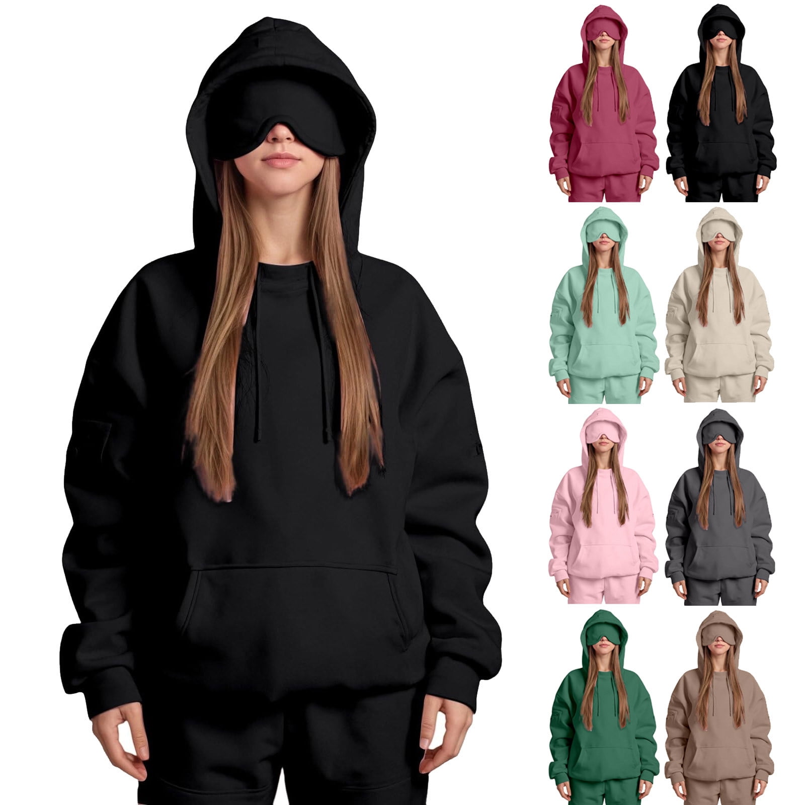 Feancey Womens Hoodies Pullover Comfy Airplane Mode Travel Hoodie with ...