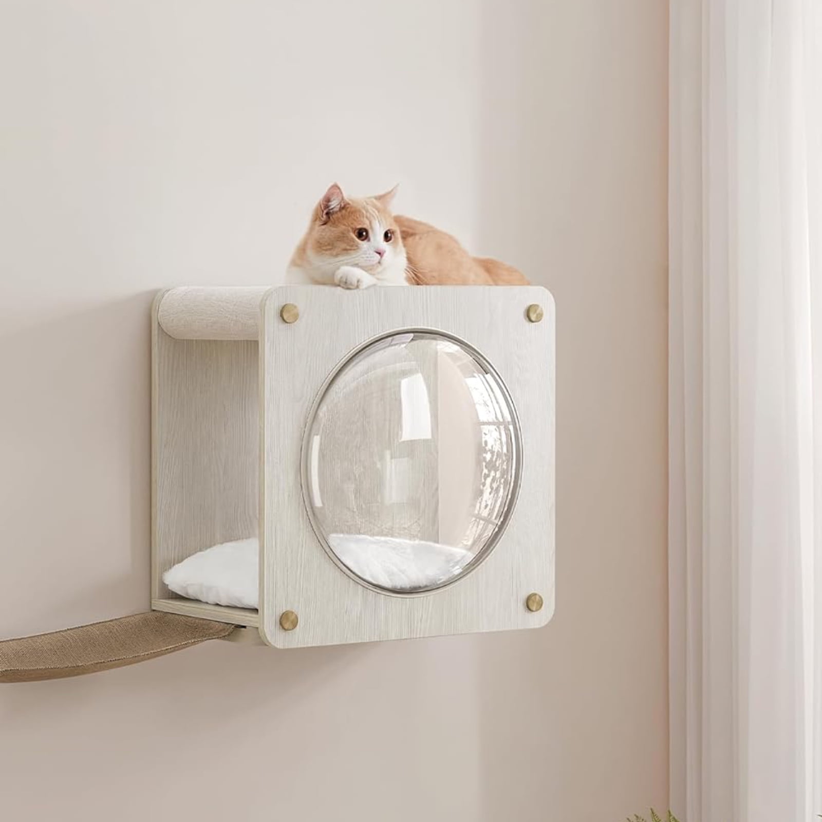 Clickat Collection - No.010 Cat Cave Cat Wall Condo House with Hammock ...