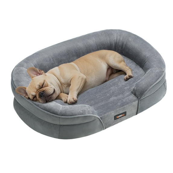 Feandrea Dog Bed, Medium Orthopaedic Dog Sofa Bed, 30 x 20 x 7 Inches ...