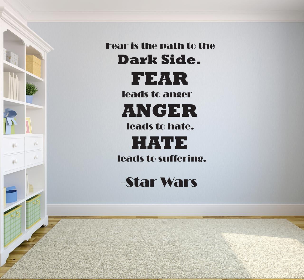 Fear Is The Path To The Dark Side. Fear Leads To Anger. Anger Leads To ...