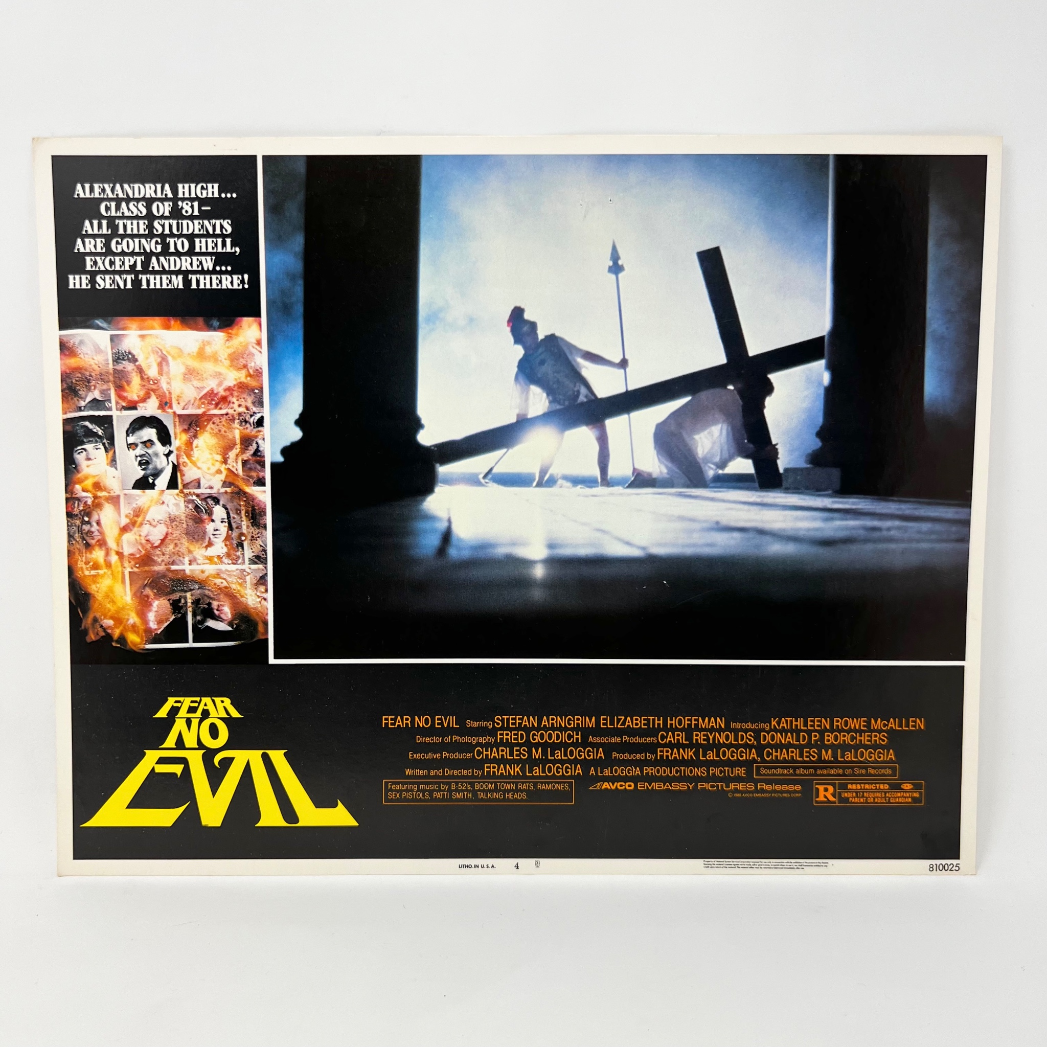 Fear No Evil Horror Sci-fi Collectible movie Lobby Card No.4 - Walmart.com