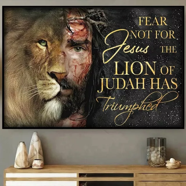 Fear Not For Jesus The Lion Of Judah Has Triumphed Christian Cross God ...