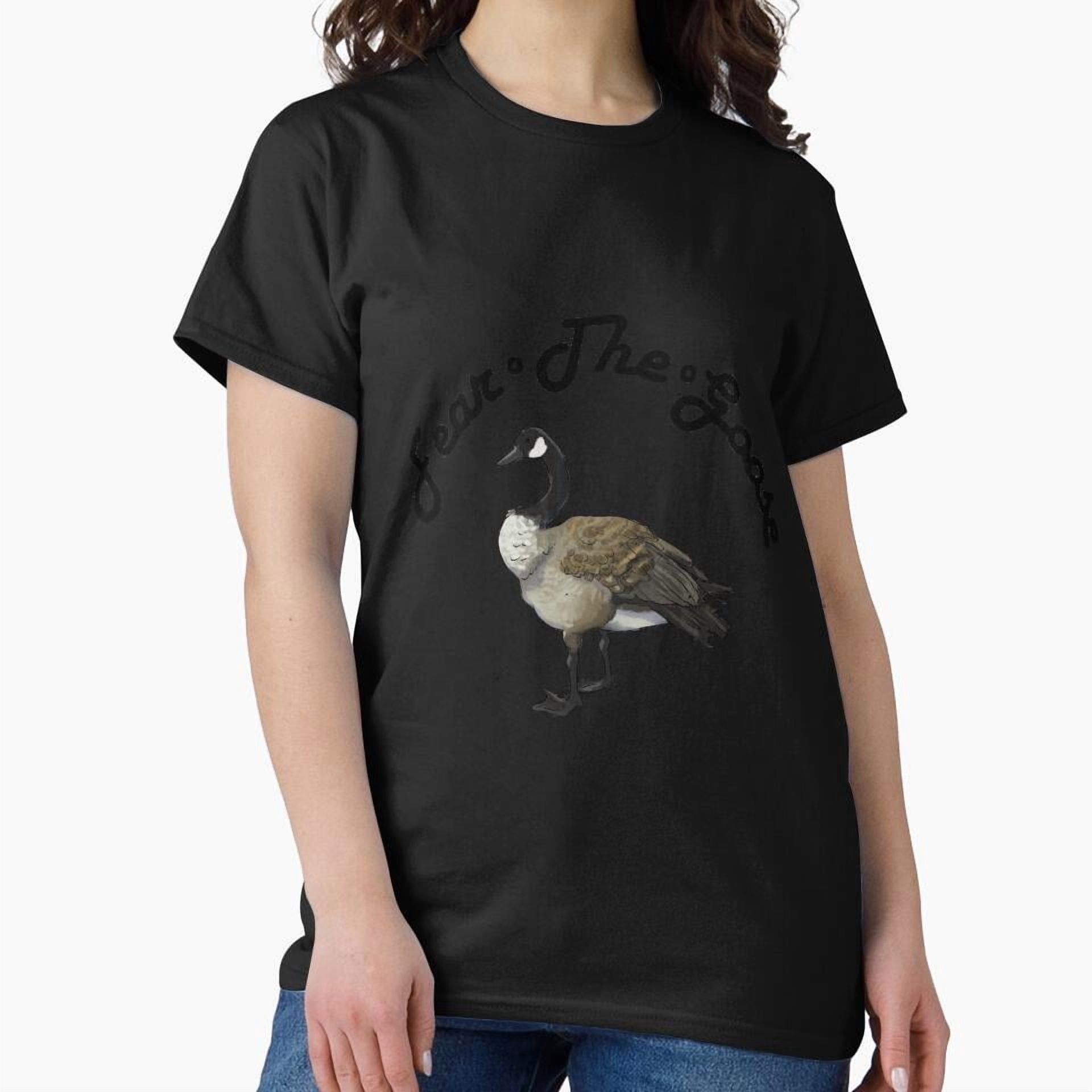 Fear the Goose Funny Untitled Goose Game Meme Graphic H4326 T-Shirt ...
