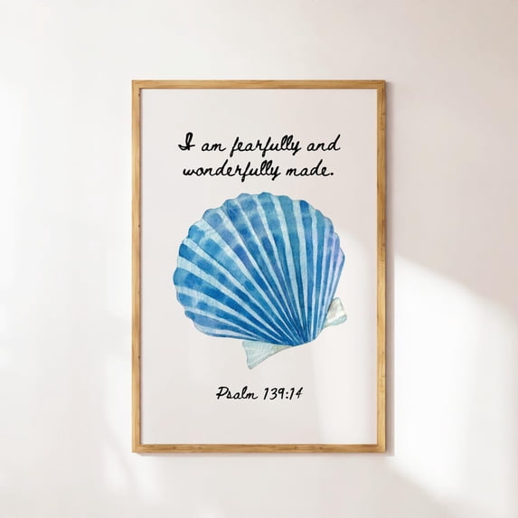 Fearfully And Wonderfully Made Wall Art, Psalm 139 14 Poster, Unframed ...