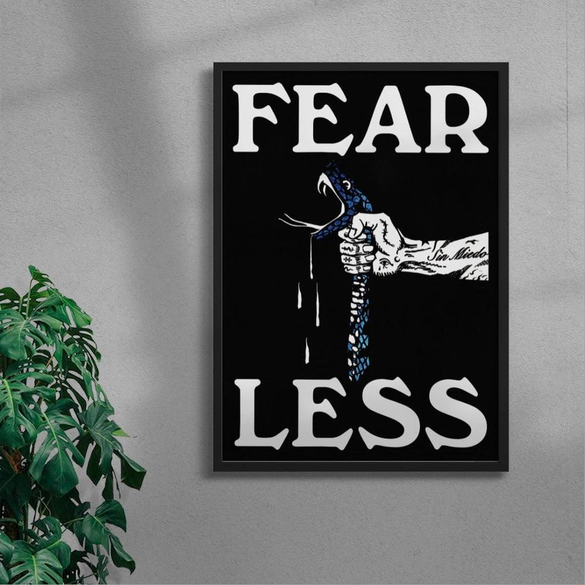 Fearless Aesthetic Wall Art Print Minimalist Poster For Bedroom Living ...