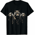 Fearless Alpha Wolf Pack Graphic T-Shirt, Strong and Brave Running ...