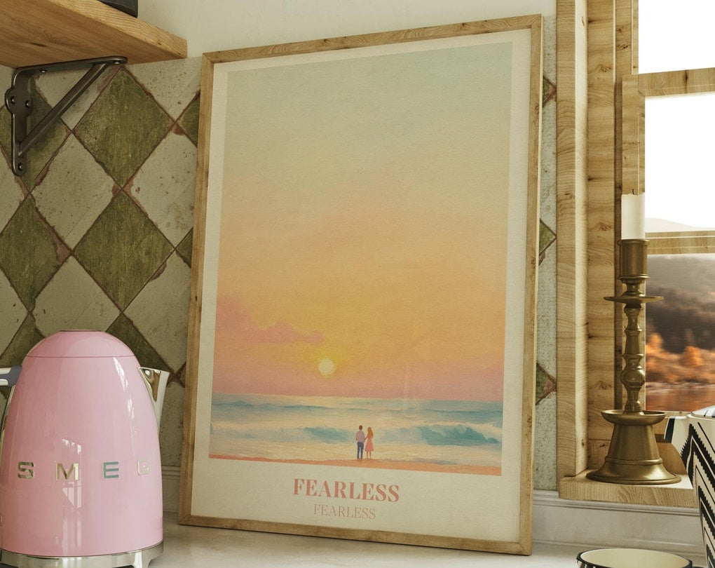 Fearless Digital Print Music Wall Art Fearless Print Golden Hour Print ...