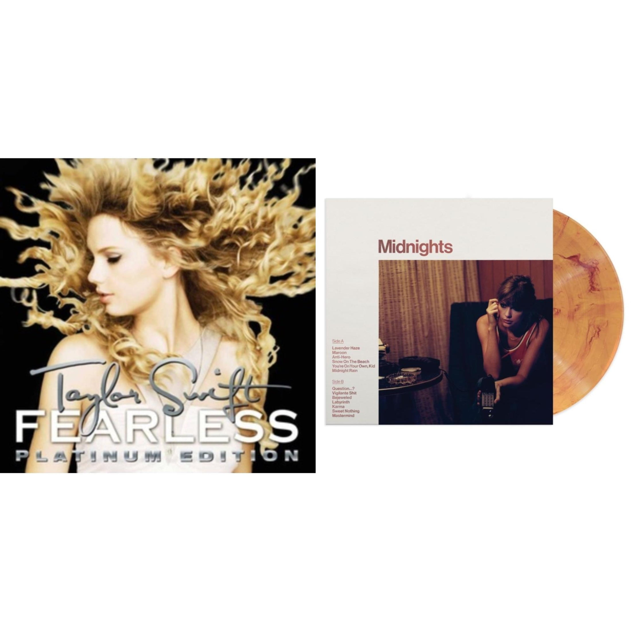 Fearless Platinum Edition & Midnights (X) (Blood Moon LP Vinyl ...