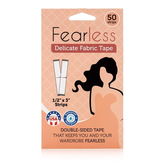Fearless Tape Clear - Double Sided Fashion Tape Delicate Fabrics (50 ...