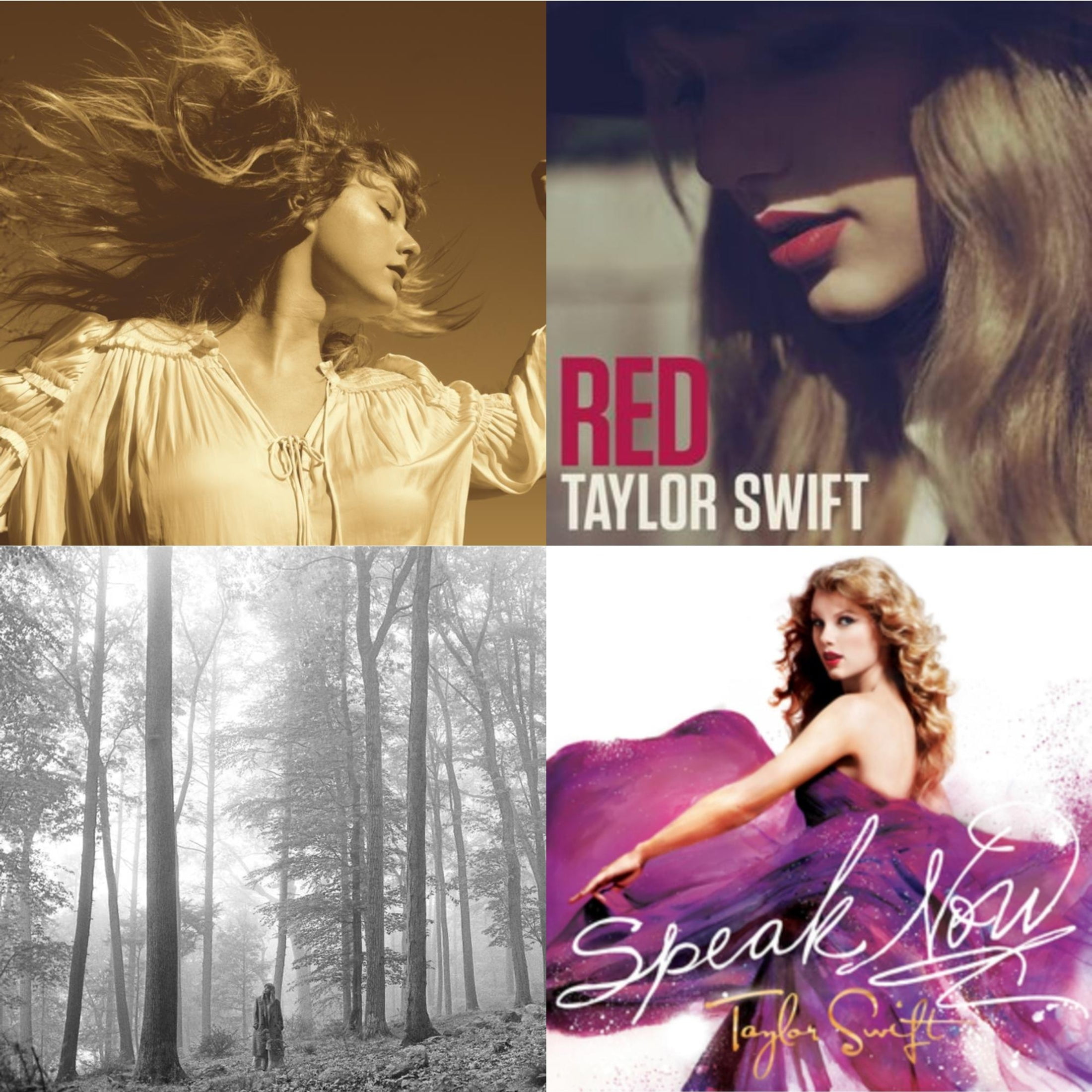 Fearless (Taylor's Version) (2CD) & Red & Folklore (Edited) & Speak Now ...