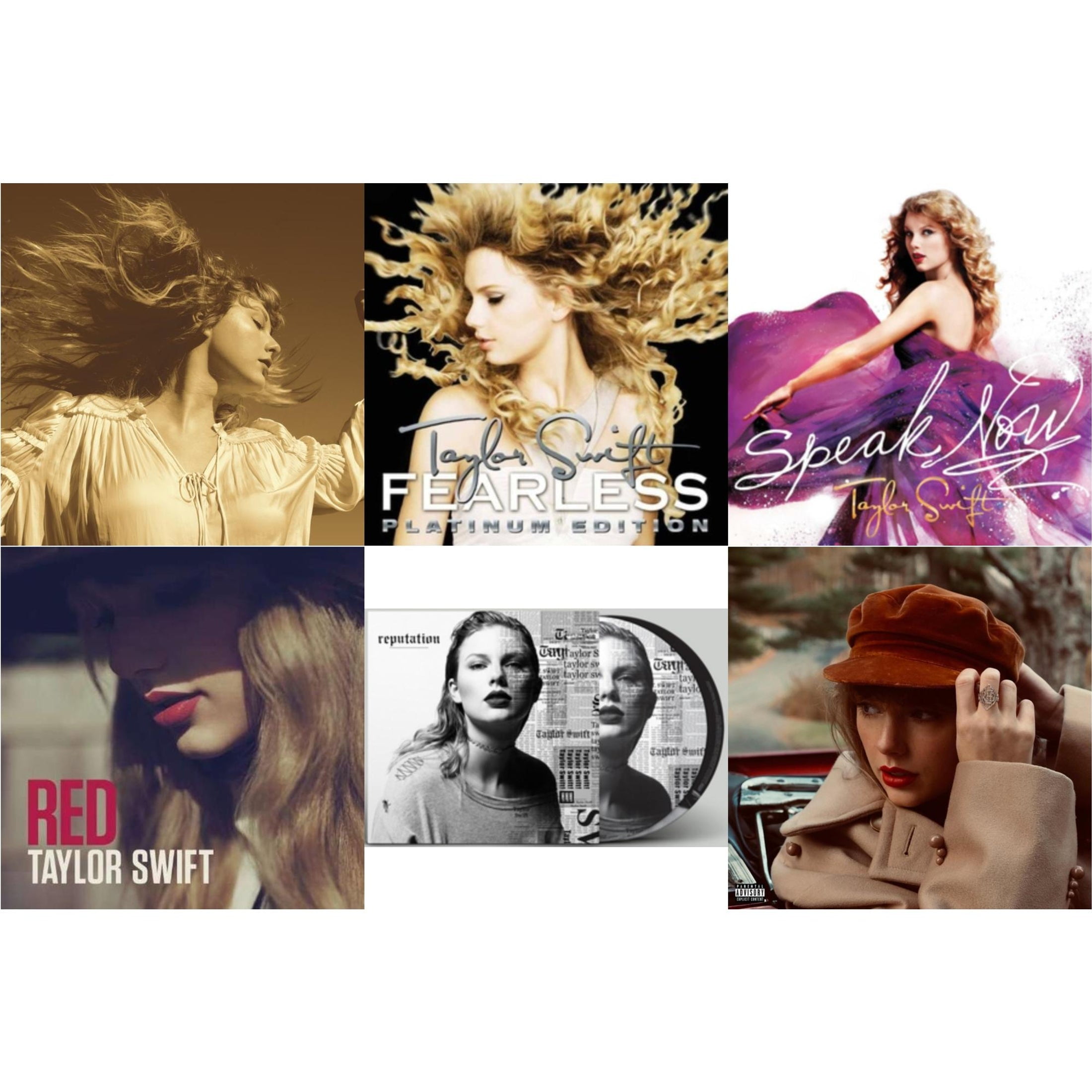 Fearless (Taylor's Version) (Gold Vinyl/3LP) & Fearless Platinum ...