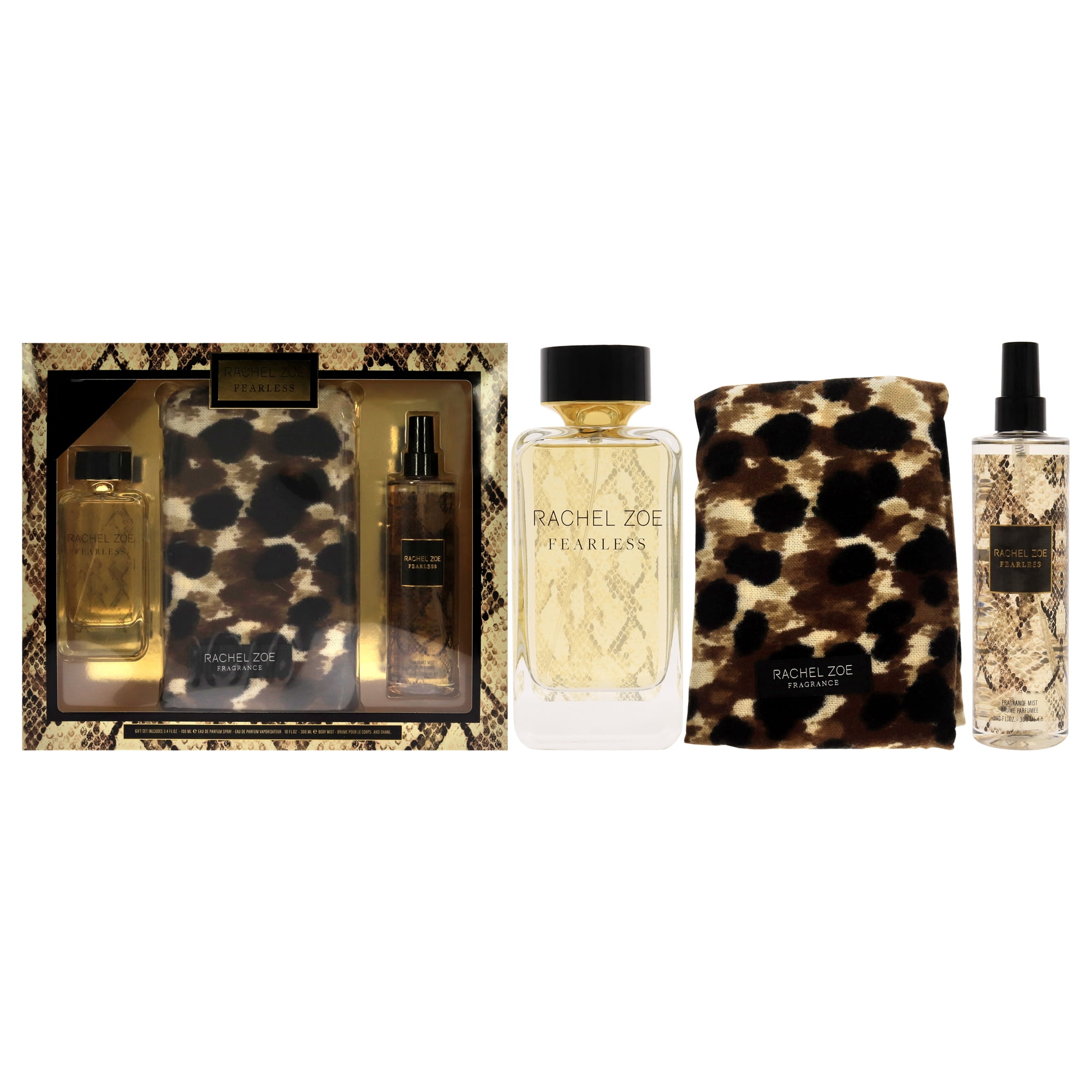 Fearless by Rachel Zoe for Women - 3 Pc Gift Set 3.4oz EDP Spray, 10oz ...