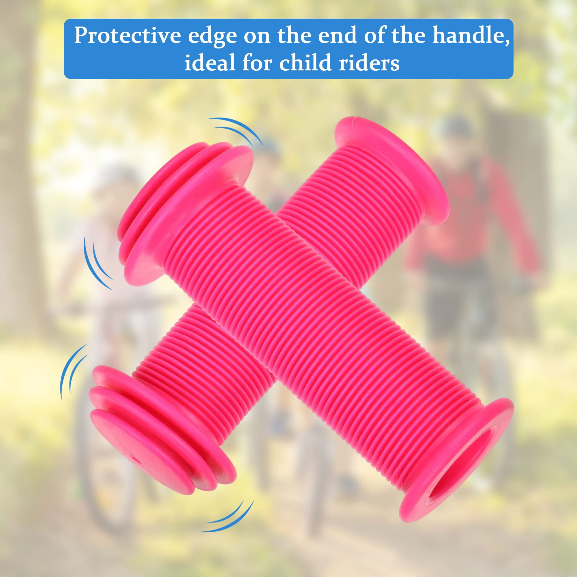 Fearlessin 2pcs/set Enhanced Safety Motorcycle Cafe Racer Round Grips ...