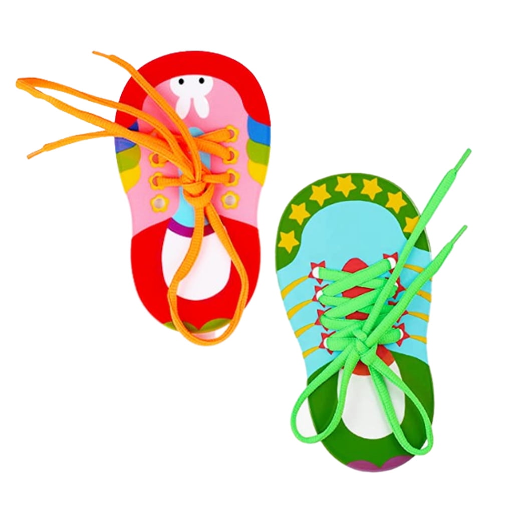 Fearlessin 2piece Teach Kids To Tie Shoelaces With Interactive Tying ...