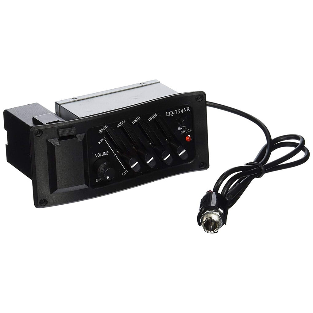 Fearlessin 4 Band Acoustic Guitar Preamp Equalizer Professional EQ ...