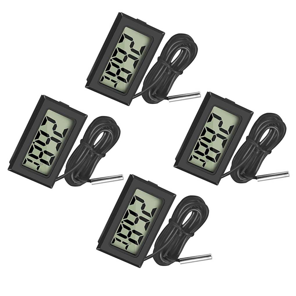 Fearlessin 4pcs Thermometer Temperature Thermometers Fridge Freezer ...