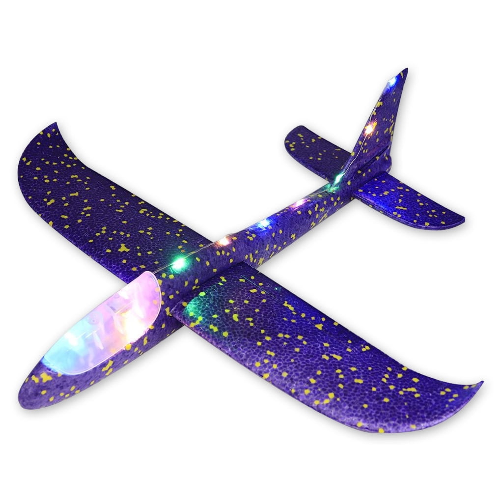 Fearlessin Aircraft Model Luminous Compact Size Sweet Gift Toy Airplane ...
