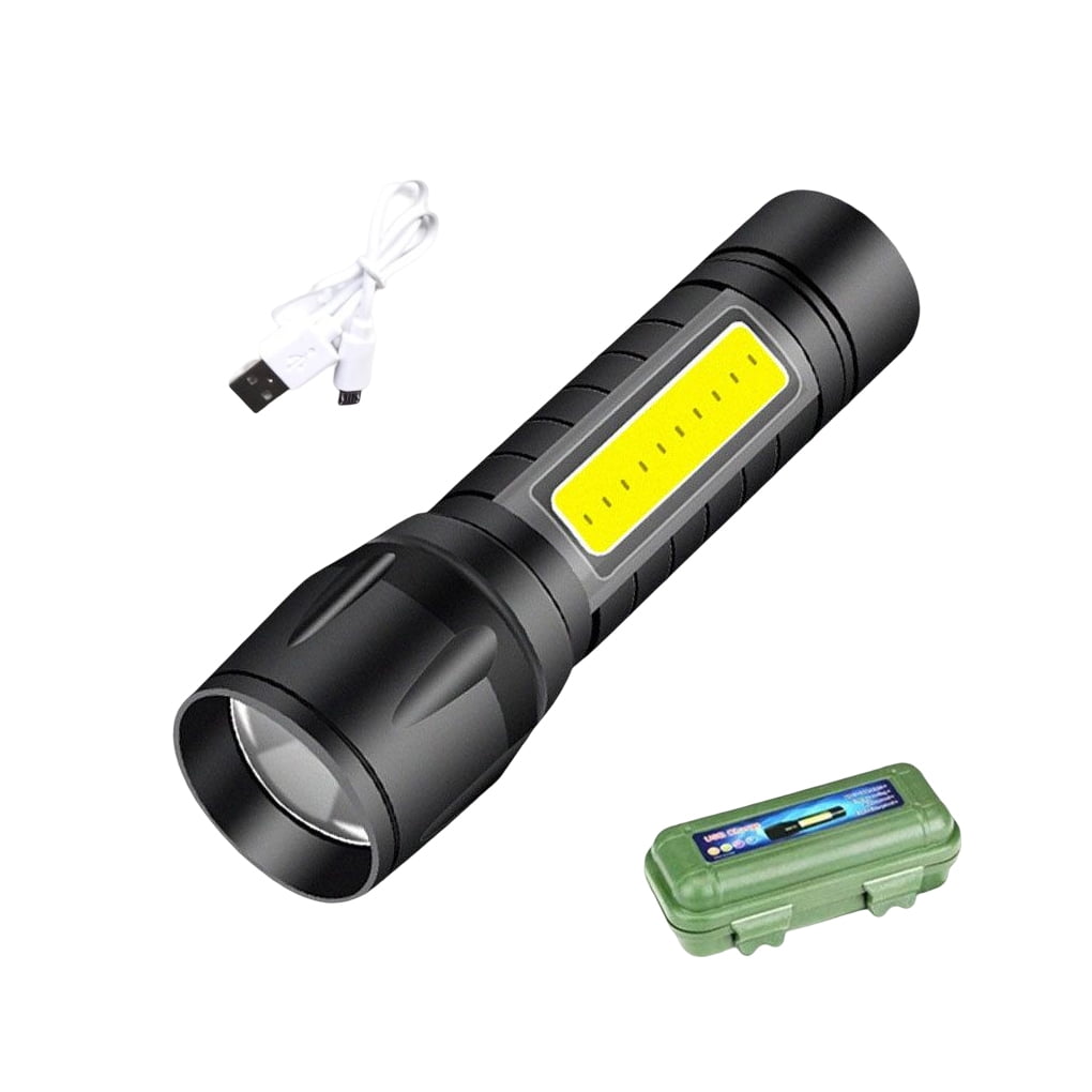Fearlessin Camping Flashlight Rechargeable Torch LED Torches Waterproof ...
