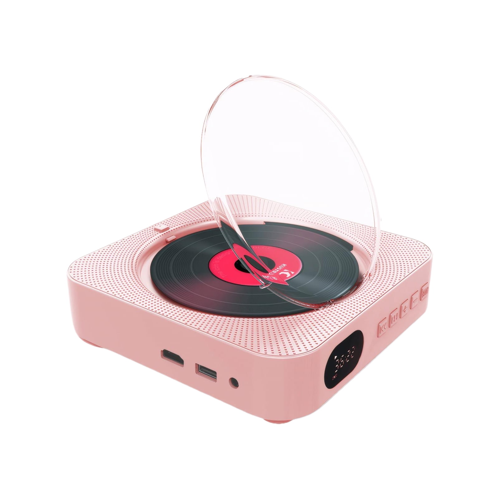 Fearlessin Compact Disc Player With Bluetooth Speaker AV Output DVD ...