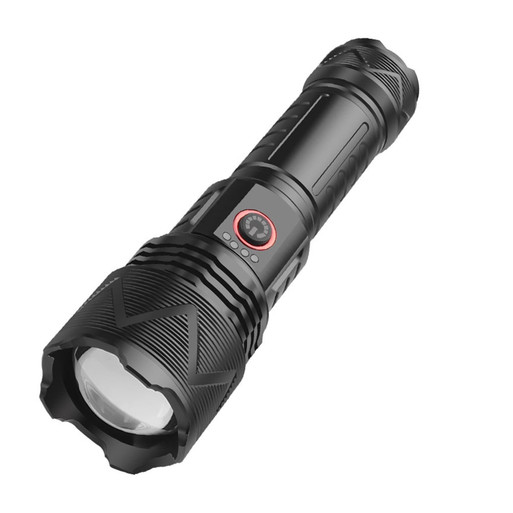 Fearlessin Flashlight Torch Powerful XHP70 Camping Rechargeable Power ...