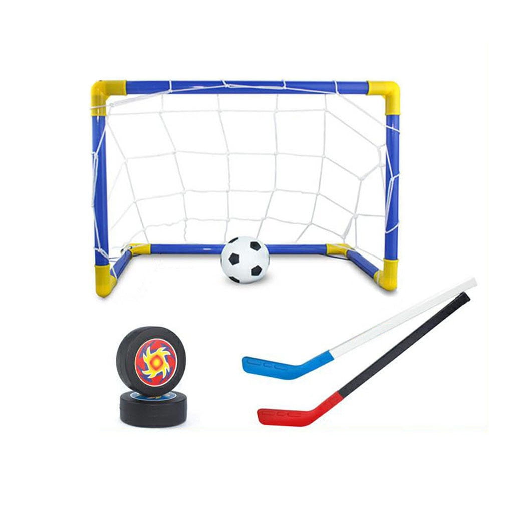 Fearlessin Mini Football Goal Plastic Soccer Ball Post Net with Pump ...