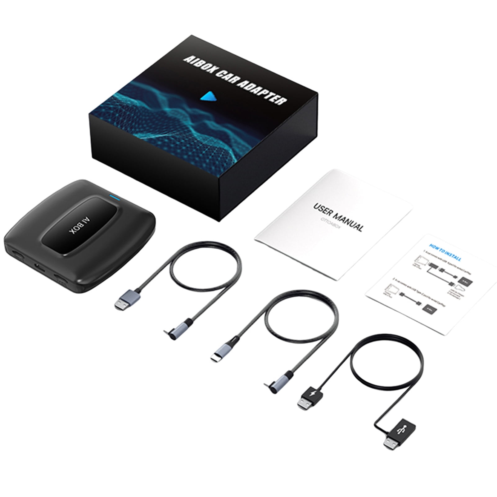 Fearlessin Wired To Wireless Car Play Android AUTO Adapter Adapter ...