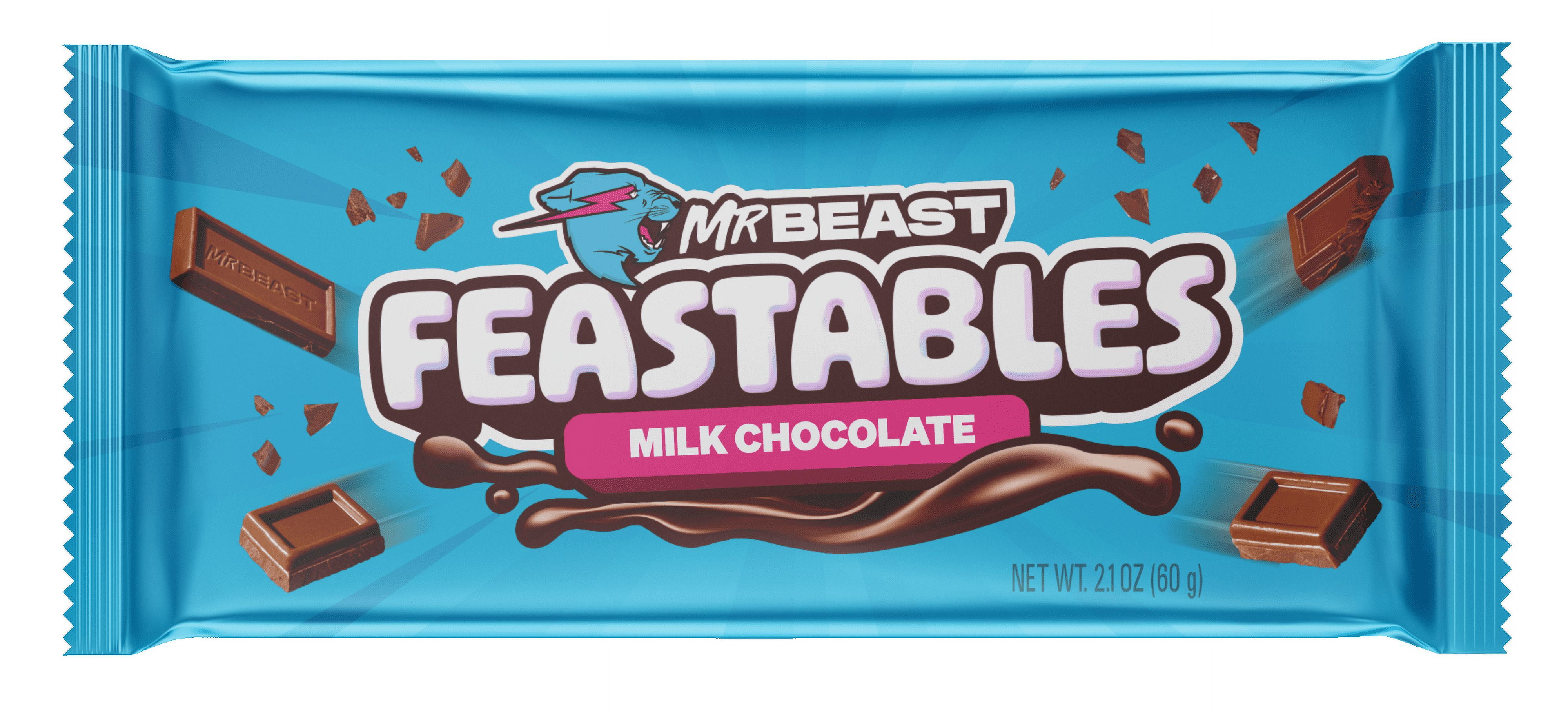 Feastables MrBeast Milk Chocolate Bar, 2.1 oz, 1 Count - Walmart.com