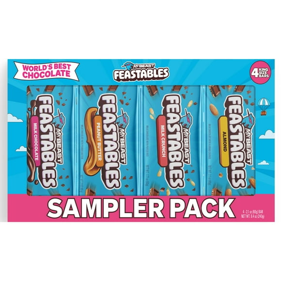 Feastables Chocolate Bars in Chocolate - Walmart.com