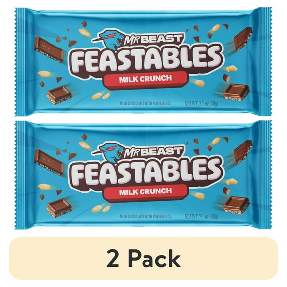 Feastables Chocolate Bars in Chocolate - Walmart.com