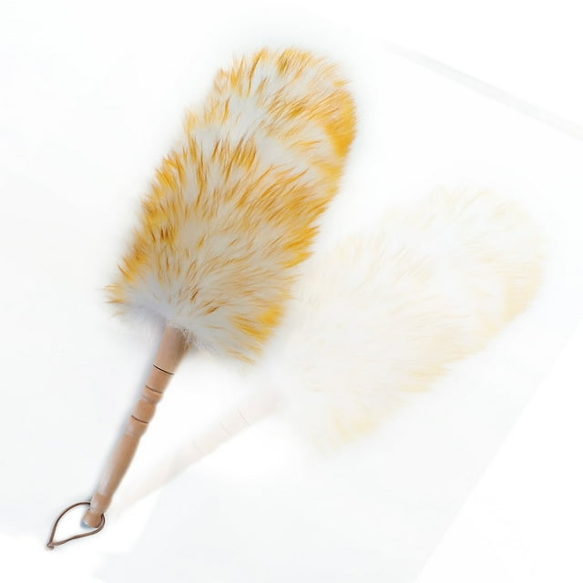 Feather Brush Cleaning Tool, 18.9 inchs Long Lambswool Dusters with ...