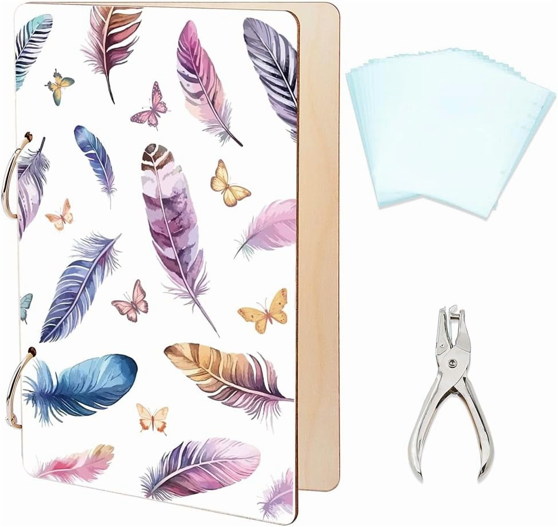 Feather and Butterfly Greeting Card Organizer Greeting Card Binder ...