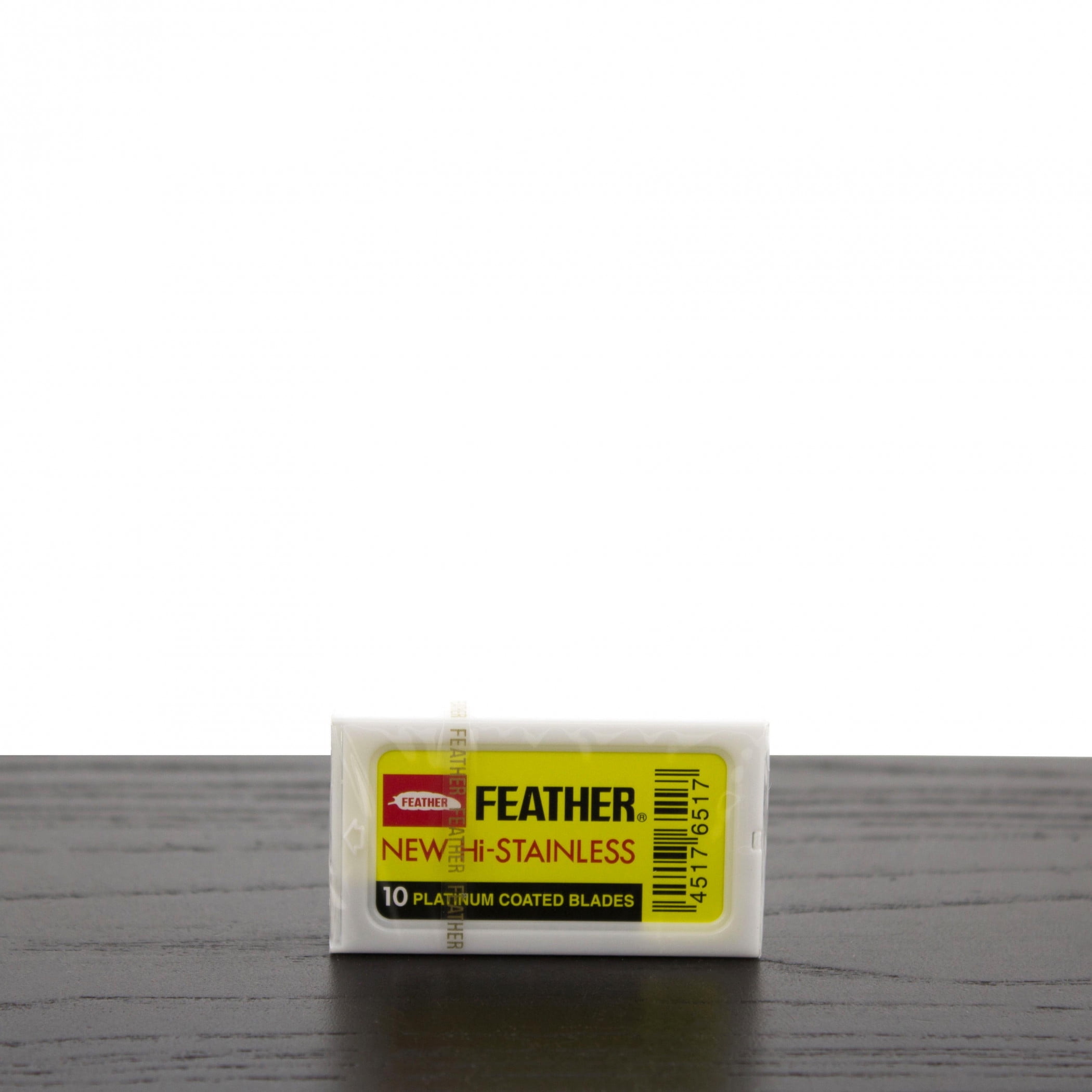 Feather Platinum Coated Double Edge Razor Blades-50 Blade Pack (Single ...