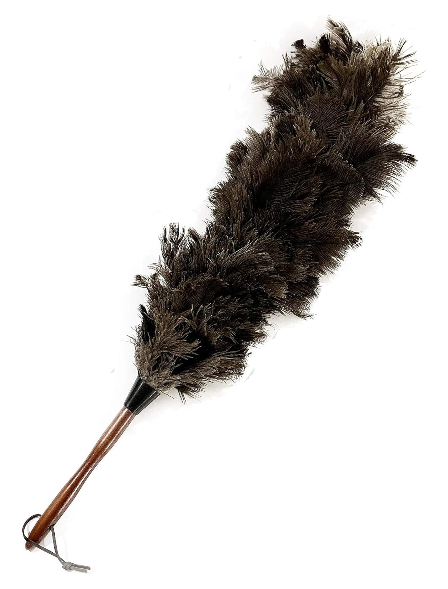 Feather Duster, 24-26 inches Made by Soft Ostrich Feathers. Wooden ...