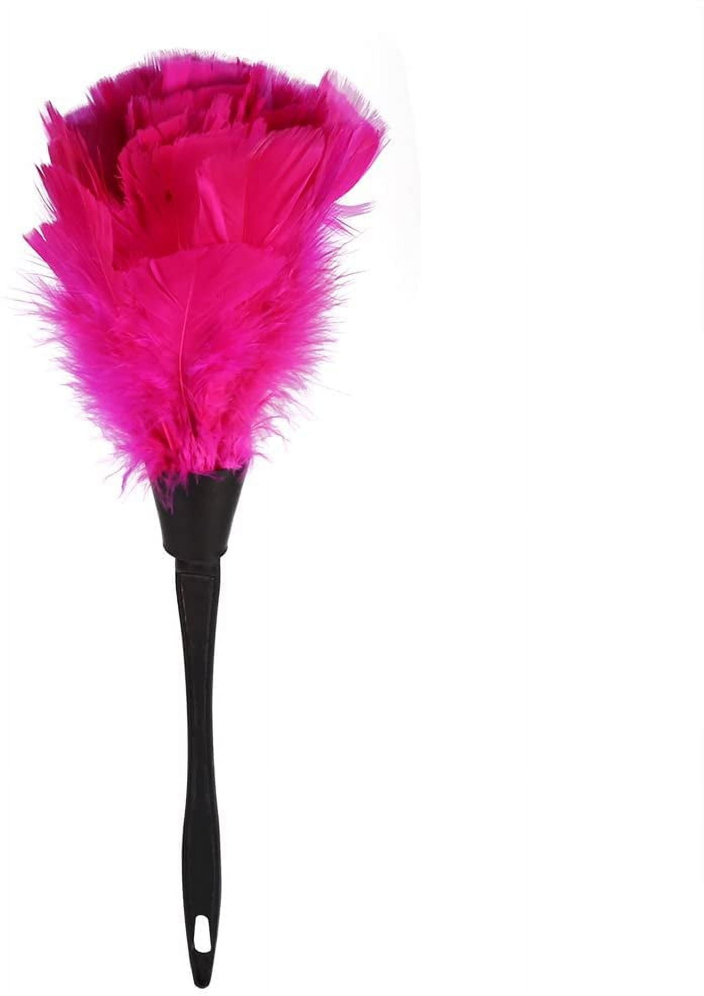 Feather Duster - Turkey Feather Duster Soft Brush with Black Handle ...