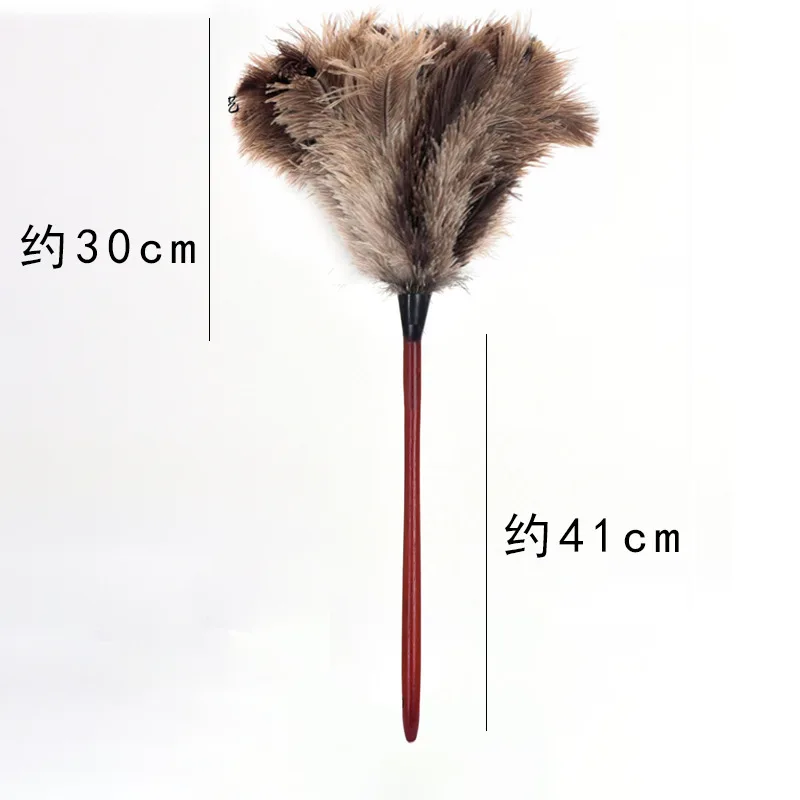 Feather Duster Wooden Handle Duster Anti-static Dust Removal Dusters ...