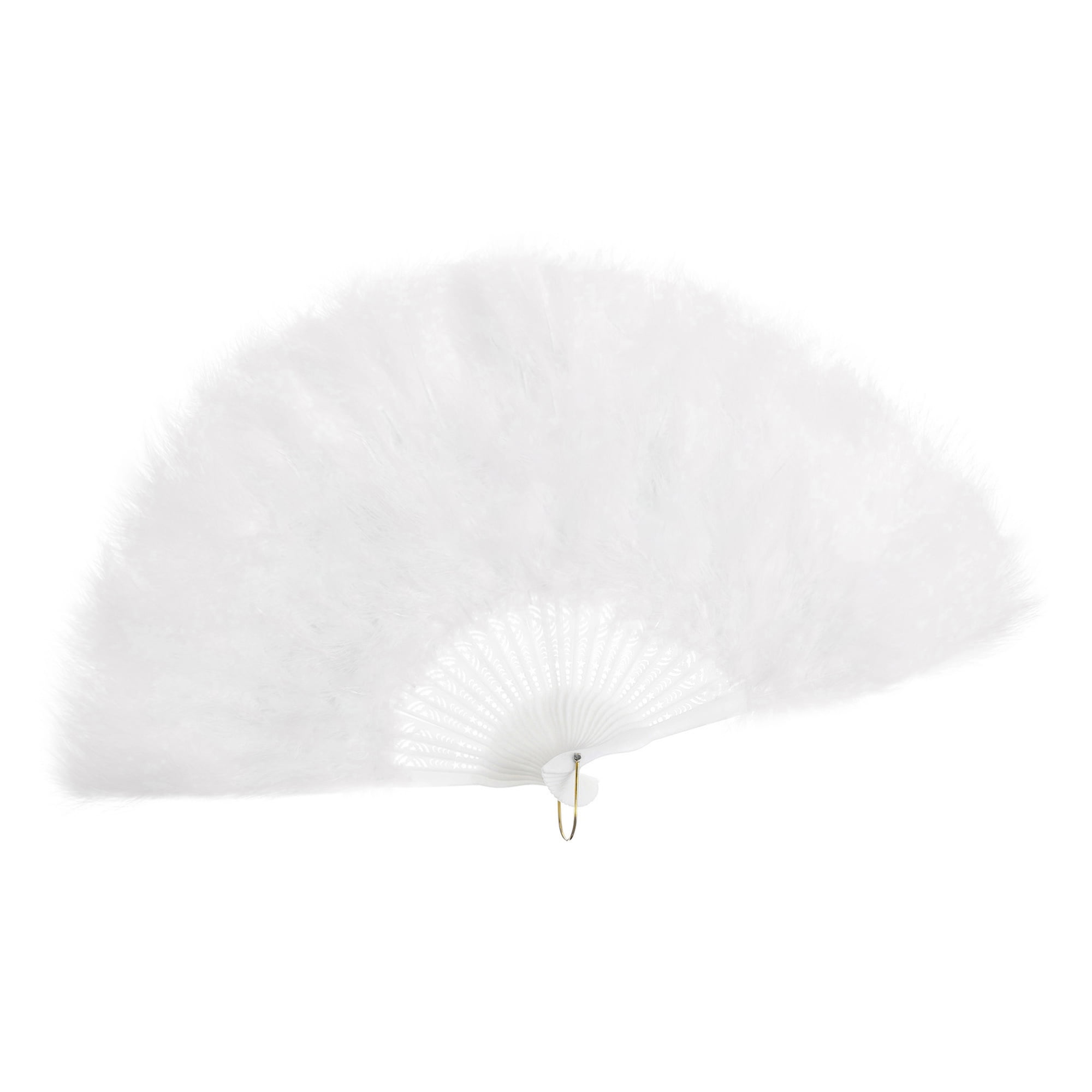 Feather Fan 20s Vintage Folding Fan Flapper Hand Fan Costume Dancing ...