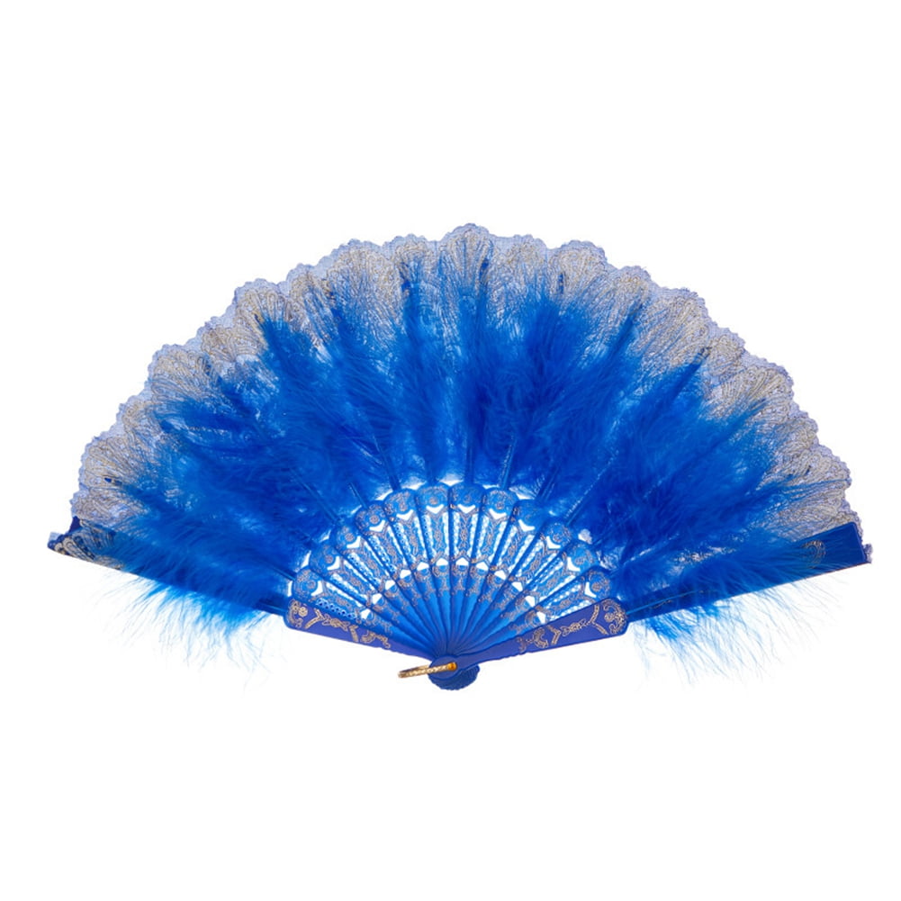 Feather Fan Dance Fan Folding Fan Classical Fan Hand Fan Handheld ...