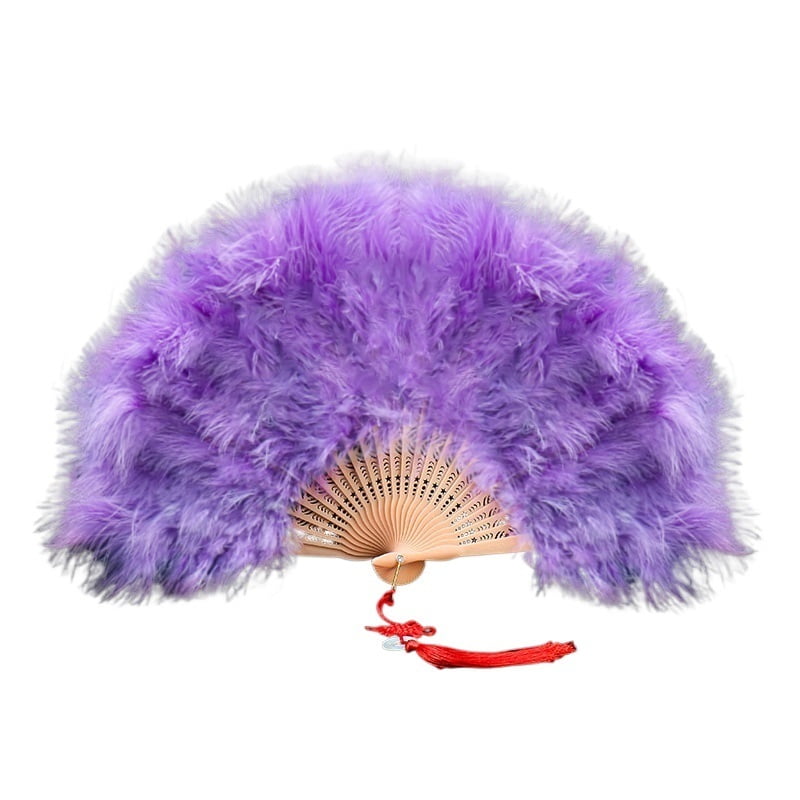 Feather Fan, Feather Fan for Dancing Feather Fan with Headband Dance ...