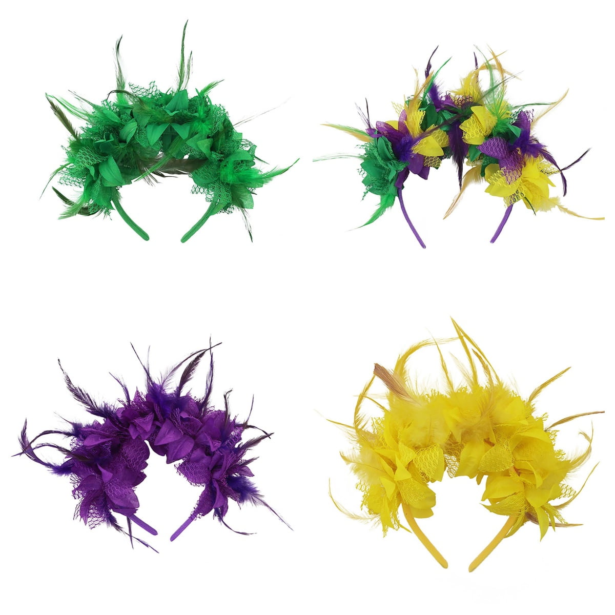 Feather Fascinator Headband for Women Kentucky Derby Headpiece ...