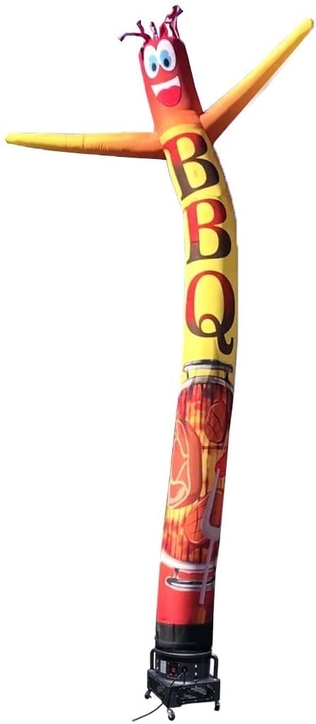Feather Flag Nation BBQ Barbecue Tall Inflatable Tube Man Air Powered ...