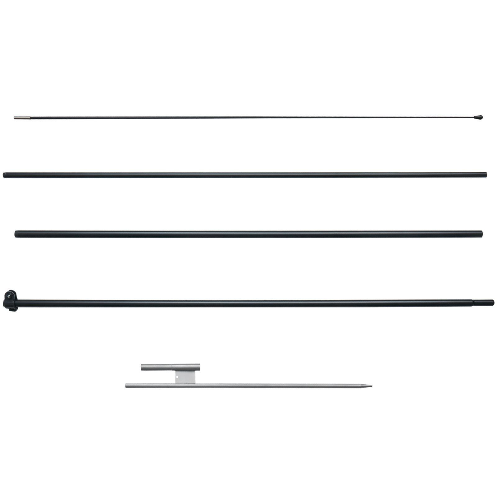 Feather Flag Pole Kit Swooper Flag Pole Set 16.3 ft with A Ground Stake ...