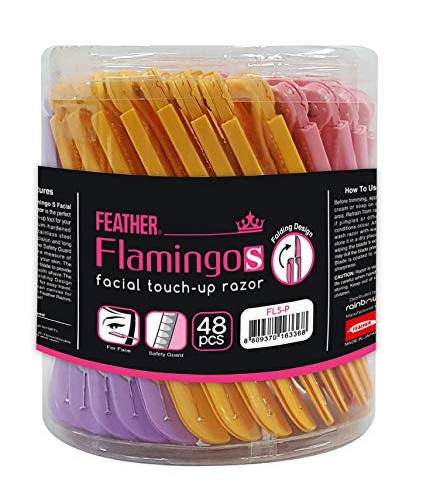 Feather Flamingos Facial Touch up Razor 48 Pieces - Walmart.com