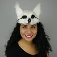 Zucker Feather Products White Arctic Fox Half Face Wolf Mask Halloween ...